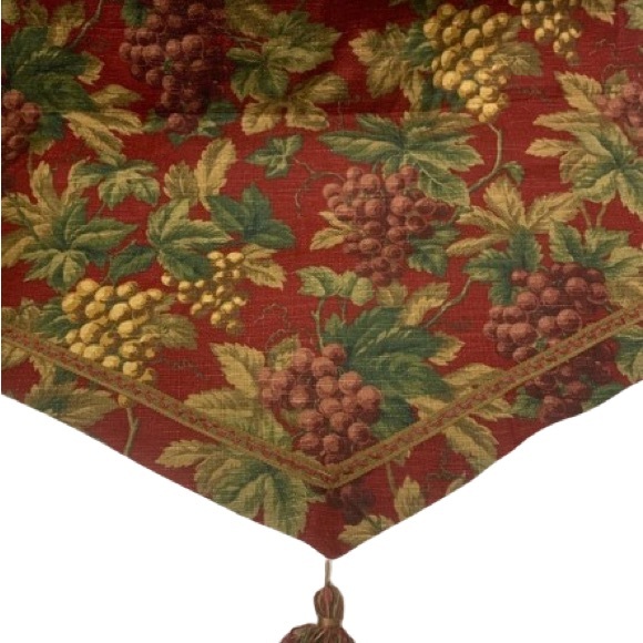 Waverly | Accents | Waverly Home Fashion Crimson Red Grapes Fruits ...
